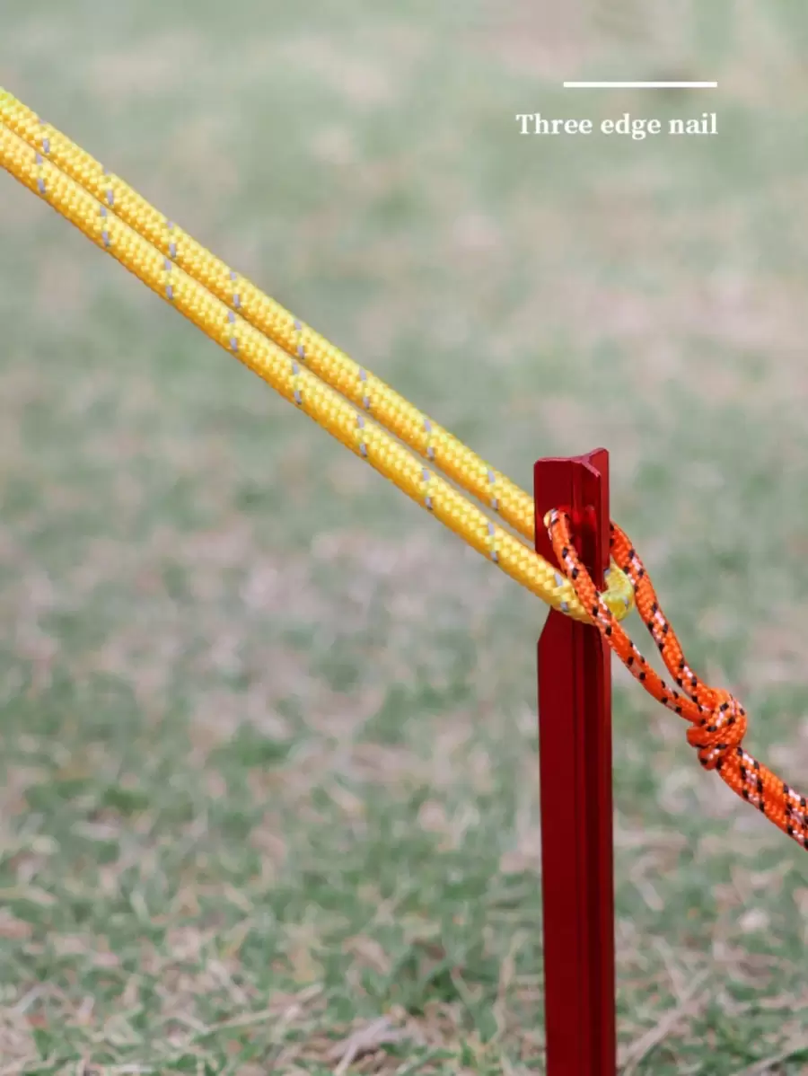 1pc Outdoor Aluminum Alloy Triangular Tent Stake For Tent Or Canopy ...