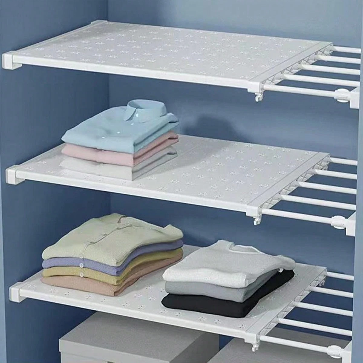 1 Pièce Étagère En Couches De Séparation D'armoire Rack De Rangement De ...