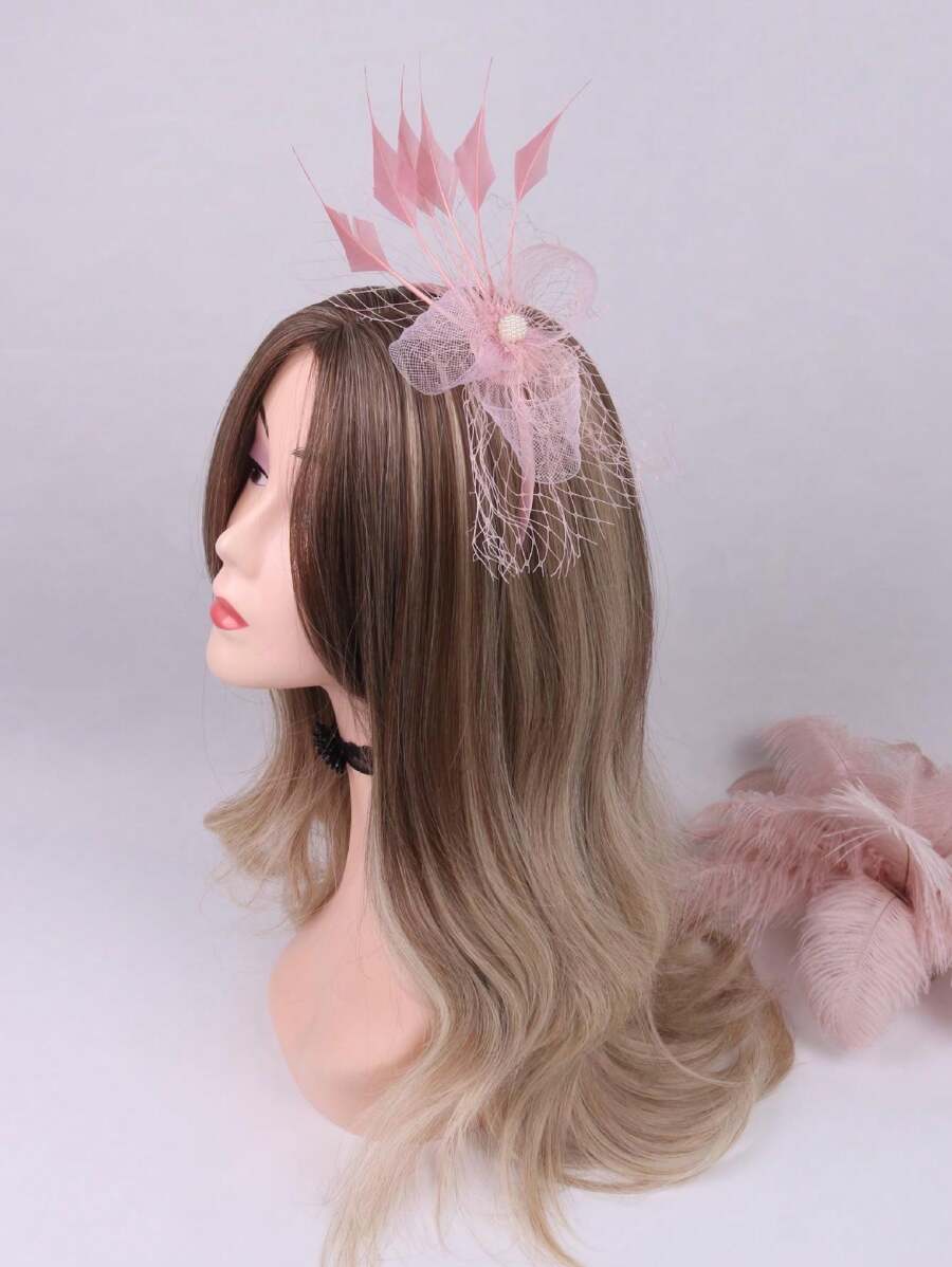 Nieuwkomers Europees en Amerikaans Organza Fascinator Hoed , Paard ...