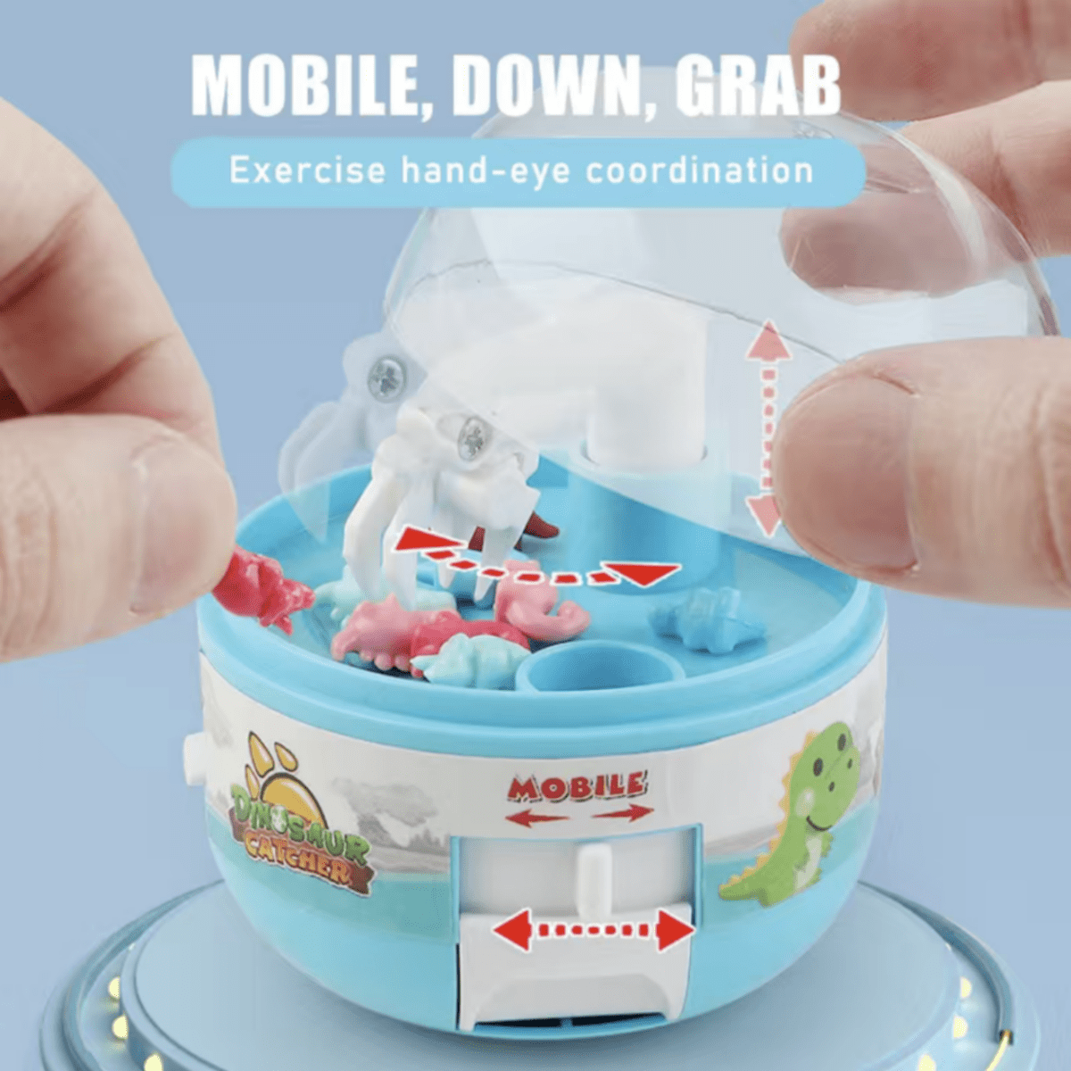 Mini Dinosaur Capsule Claw Machine, Interactive Stress Relief Toy ...
