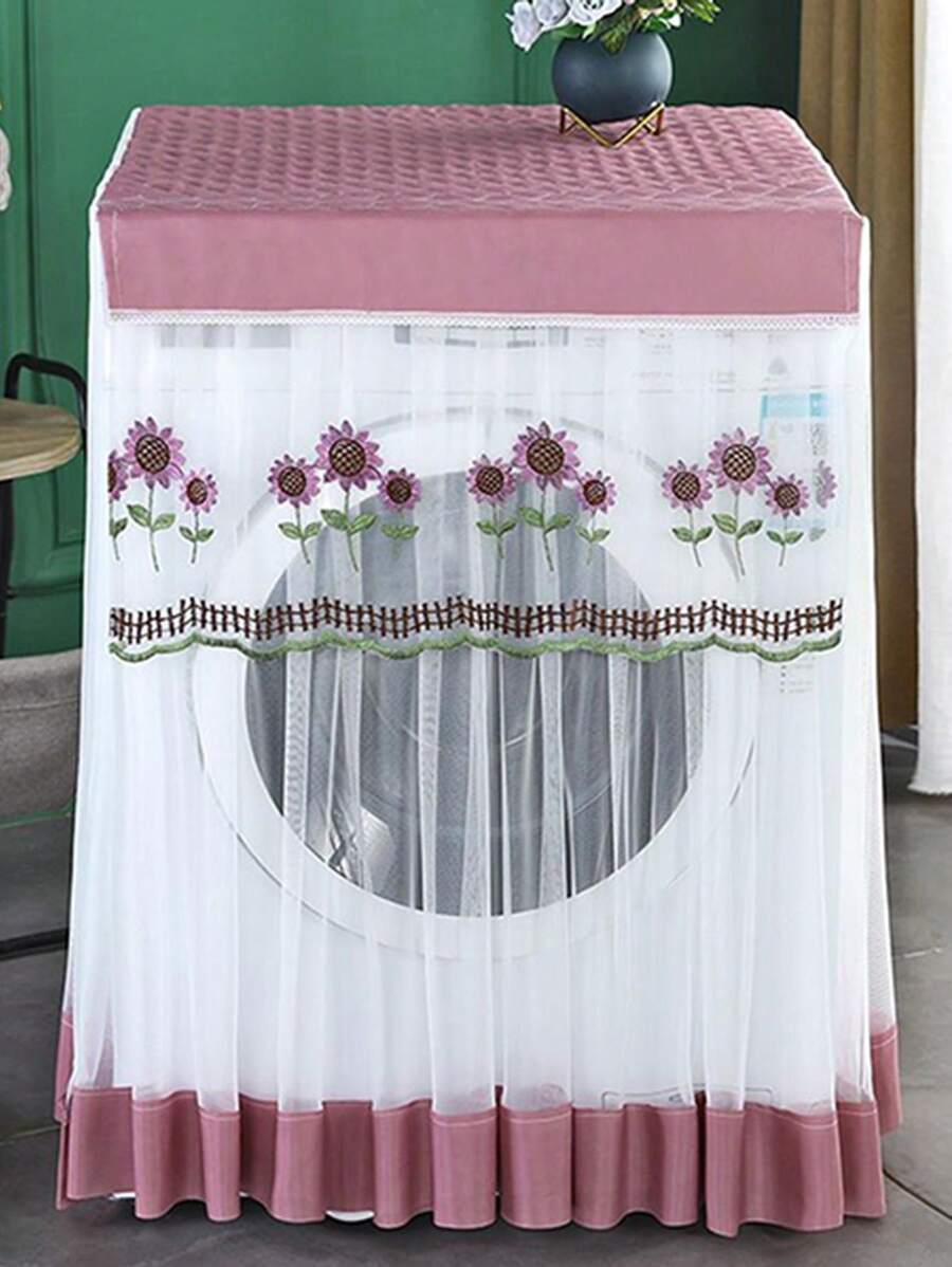 Lilac Sunflower Washing Machine Dust Cover | SHEIN USA
