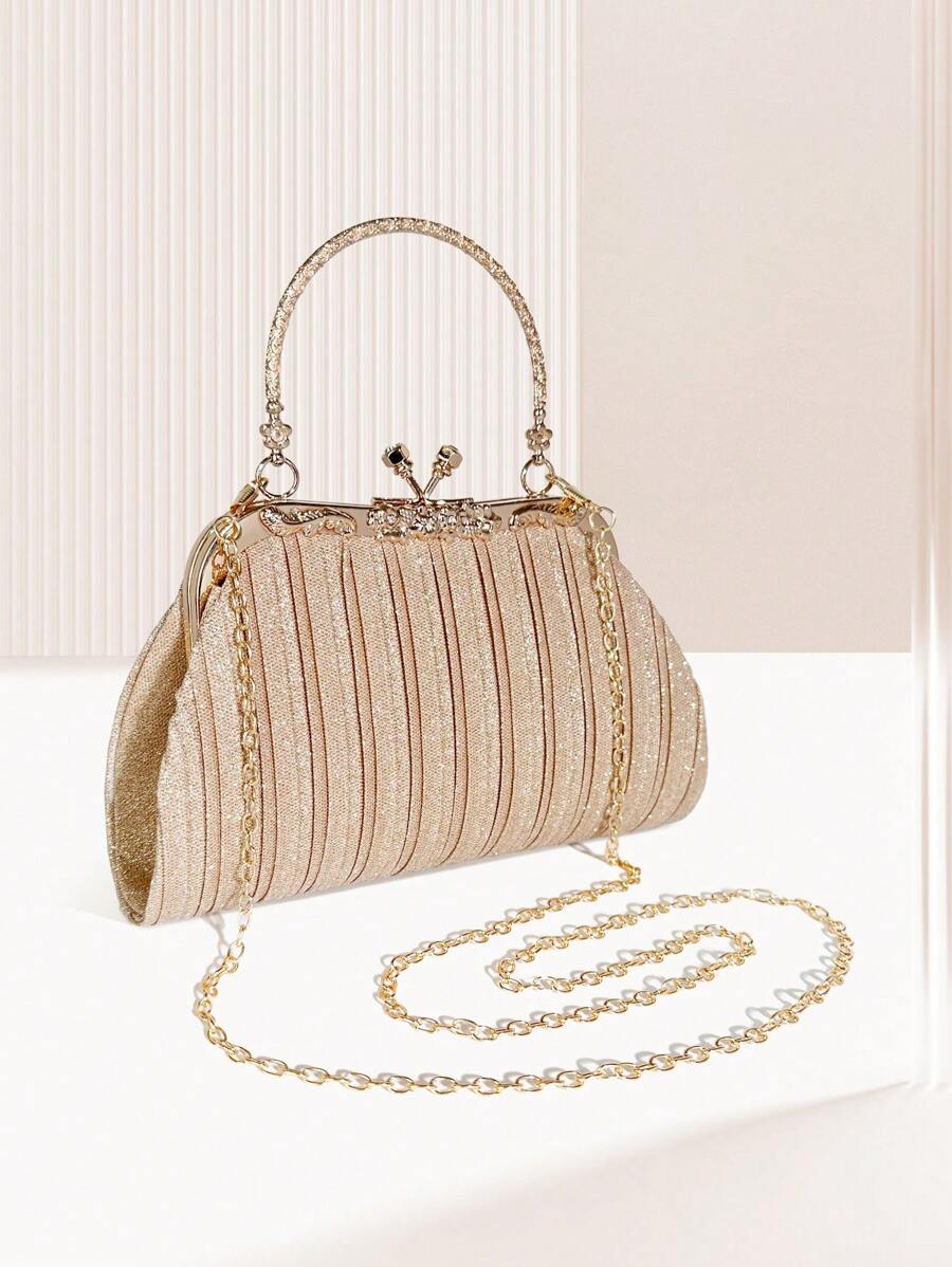 Women's Top Handle Clutch Bags Classy Stylish Sparkly Clutch Bag ...