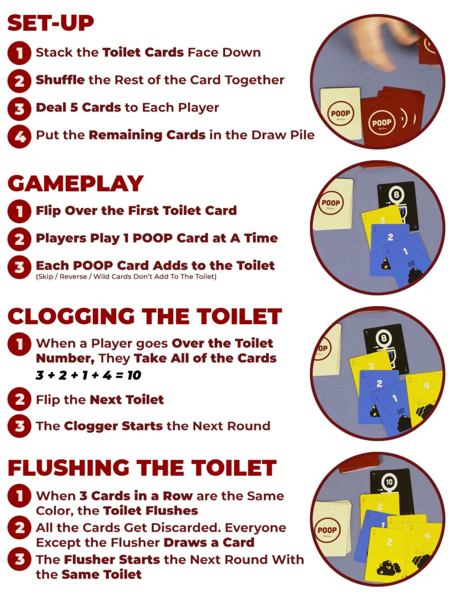 POOP: The Ultimate Family And Party Card Game (First Edition ...