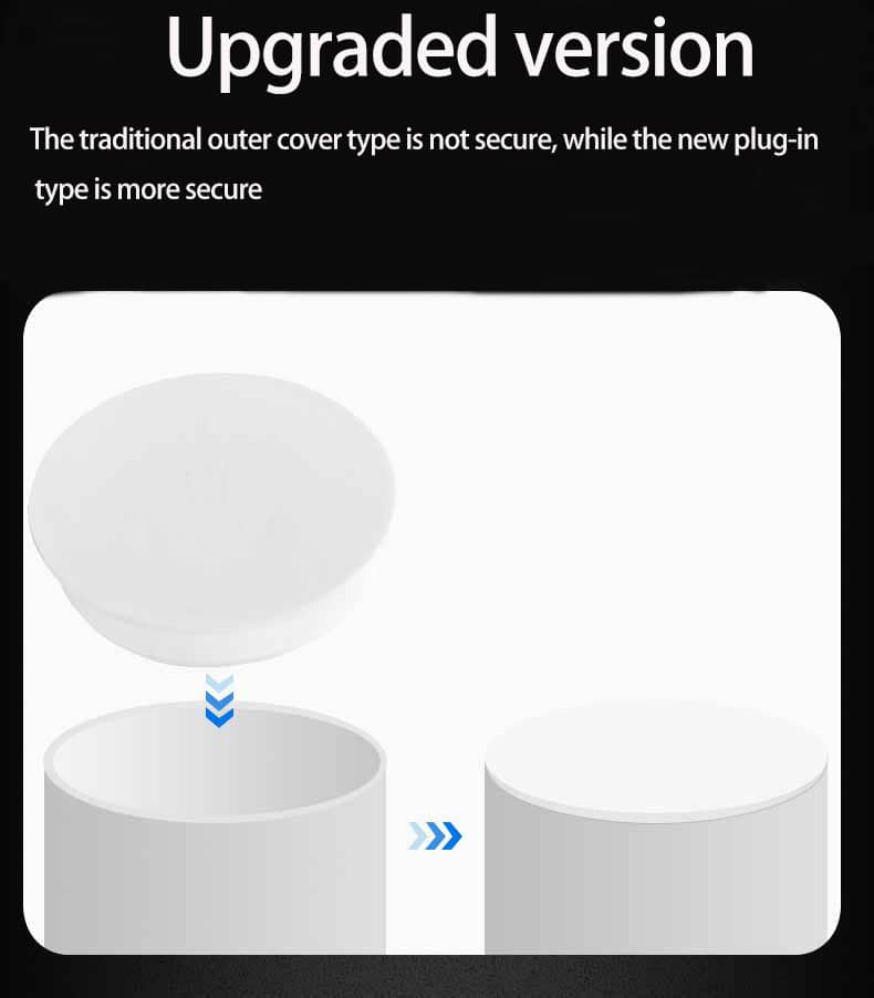 1pc 2-inch PVC Drain Pipe Cap, Simple And White Drainage Pipe Anti-odor ...