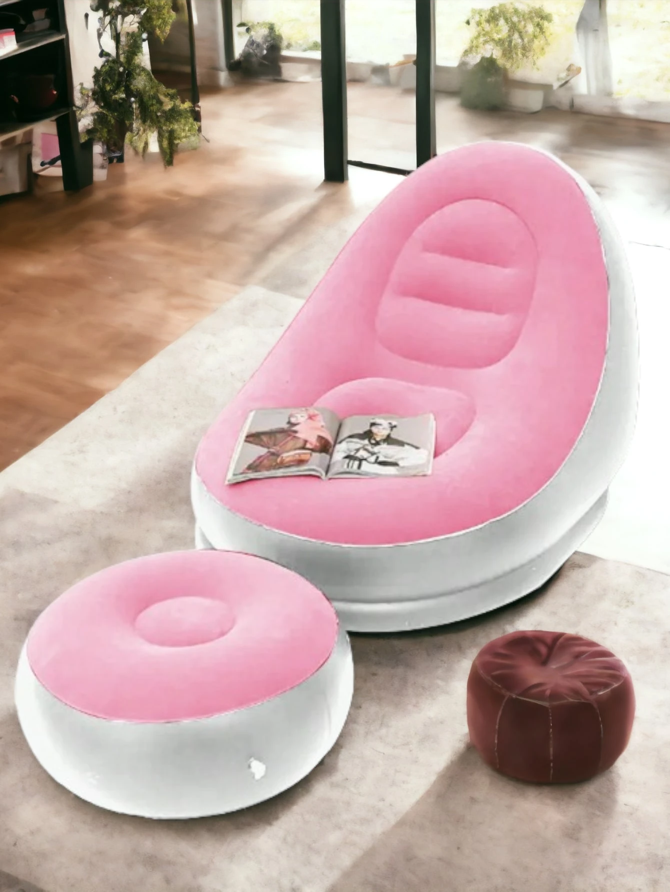 Portable Inflatable Sofa Armchair With Reinforced Footrest | Moda ...