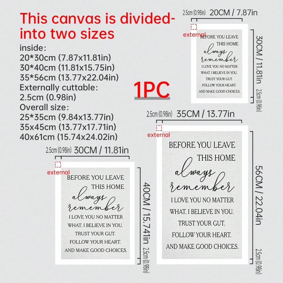 Frameless Black And Grey Love Canvas Wall Art: A Timeless Reminder For ...