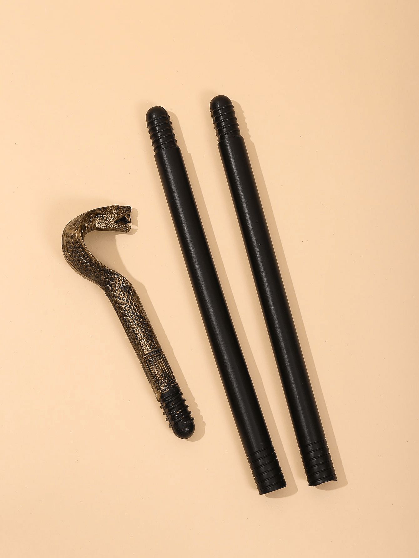 1pc Unisex Gold Snake Head Detachable Cane Prop Suitable For Parties ...