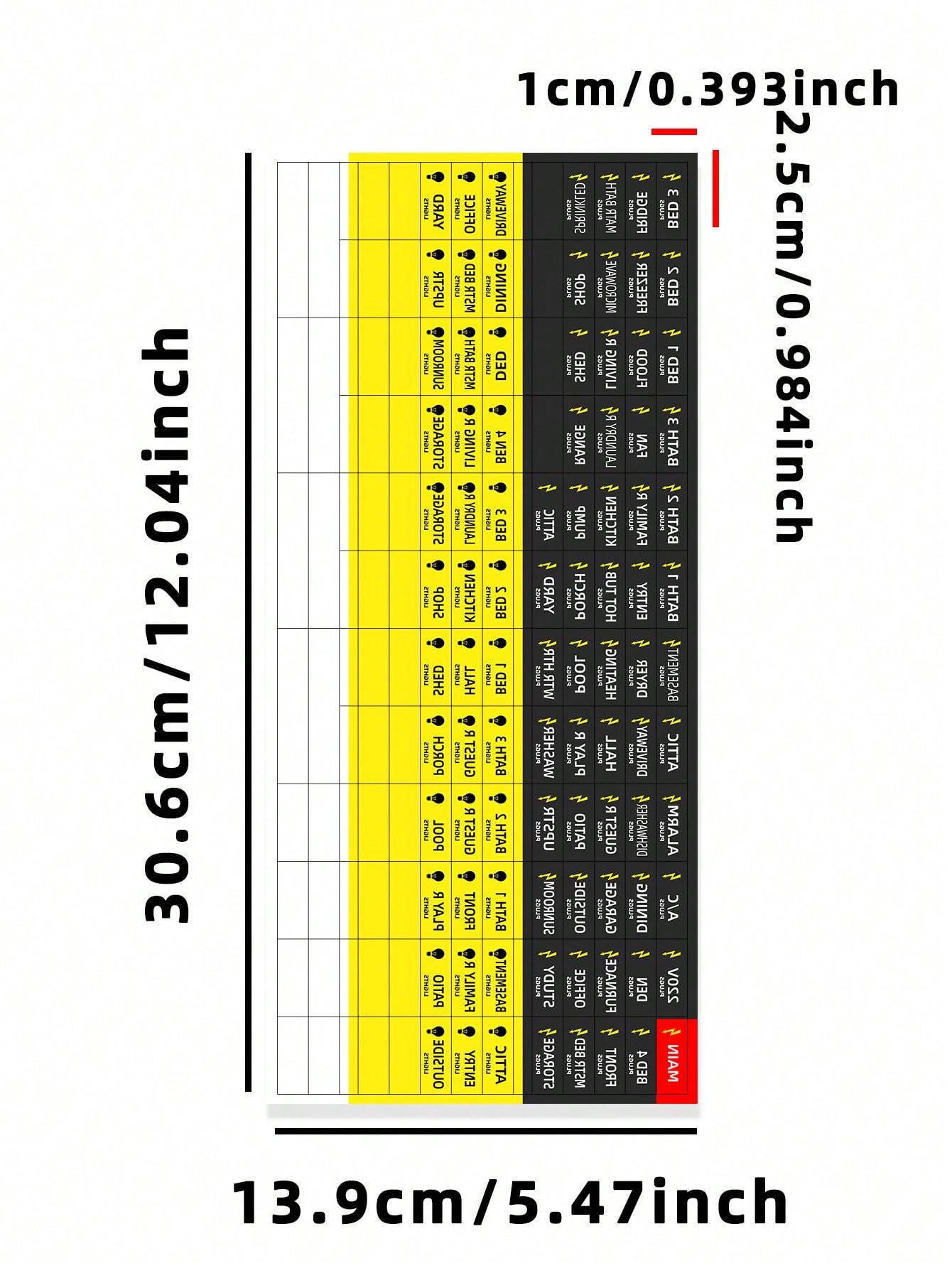 144 Sheets Circuit Breaker Box Labels Clearly Marked Weatherproof Fuse ...