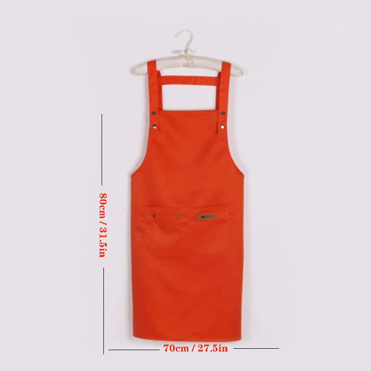 1pc Black Solid Color Apron With Adjustable Three Buckles, Anti-Splash ...