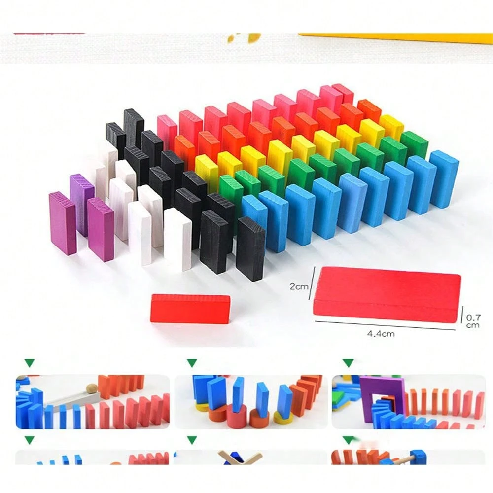 120pcs Pro-domino Set Dominoes Suitcase, Small Toys, Family Game, Toy ...