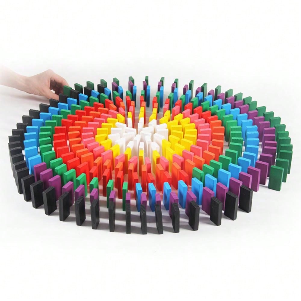 120pcs Pro-domino Set Dominoes Suitcase, Small Toys, Family Game, Toy ...