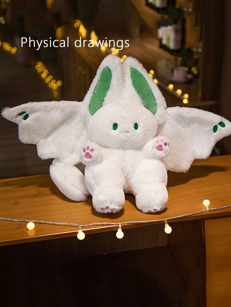 Flying Giant Bat Rabbit Plush Doll White Bunny Stuffed Animal Doll ...