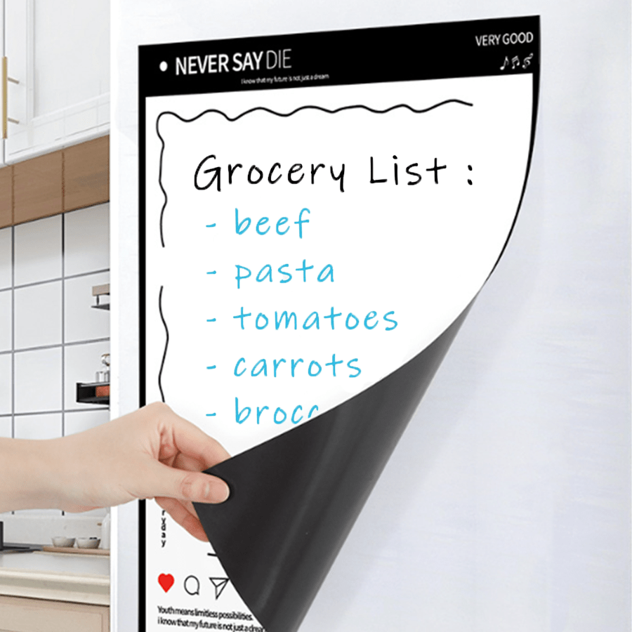 Magnetic Dry Erase Whiteboard Sheet - 15 x 12 inches Small Magnet ...