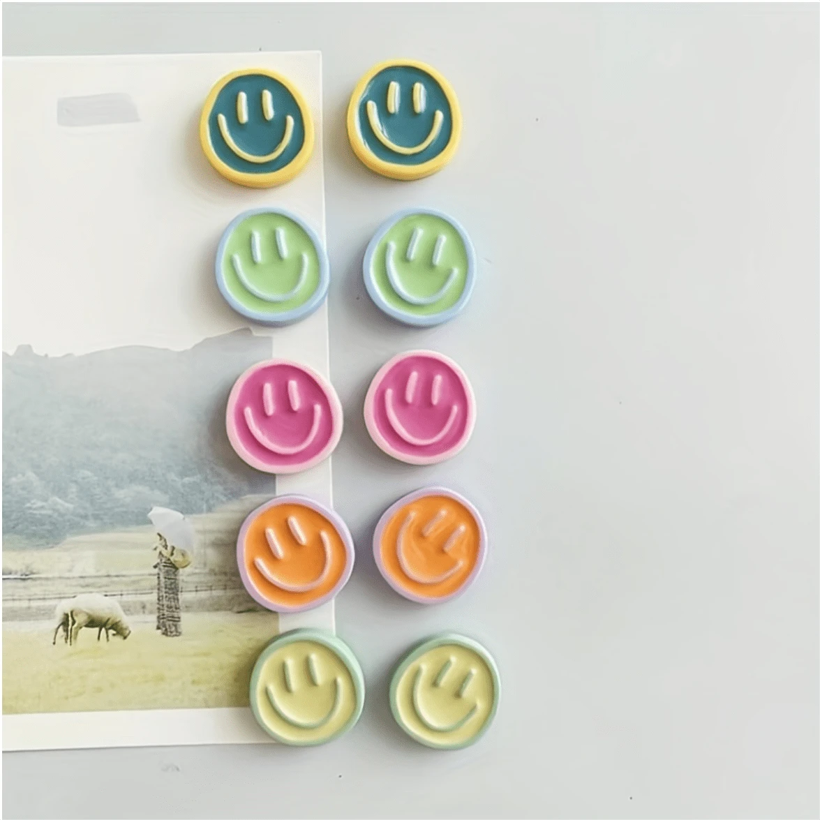 1/5pcs Cartoon Refrigerator Magnets, Kawaii Fridge Magnets, Whiteboard ...