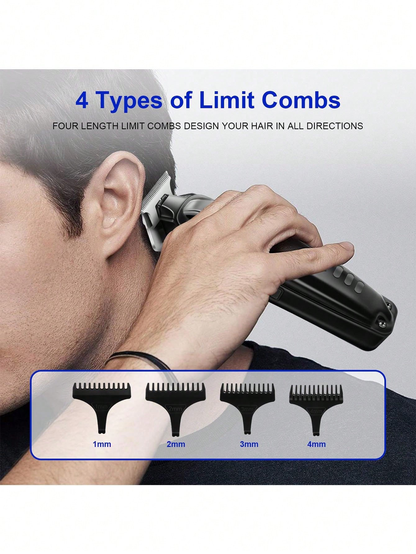 Hair Trimmer For Men Beard Trimmer Professional Electric Hair Clipper ...