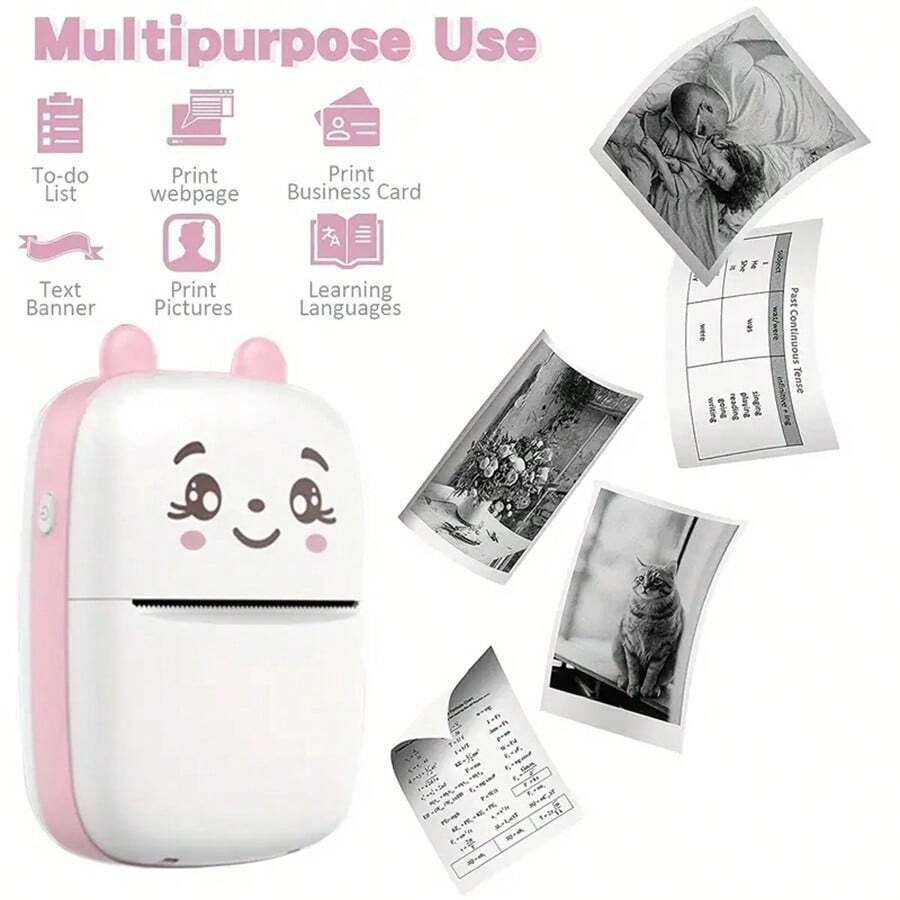 Pink Portable Mini Printer | SHEIN USA