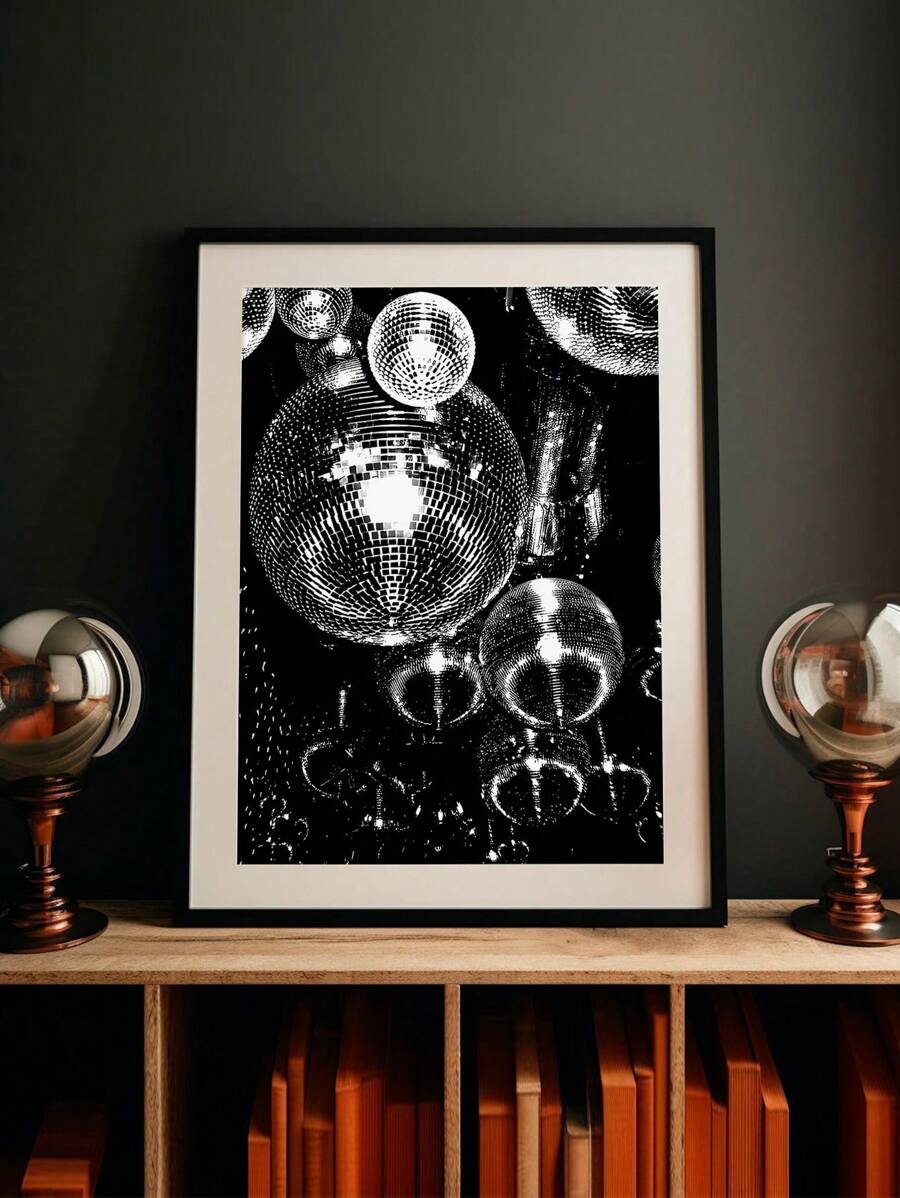 1pc Stylish Disco Party Poster For Girl's Room, 70s Retro Wall Art With ...