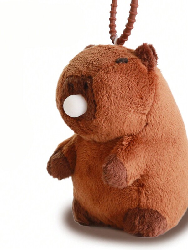 1pc Capybara Bubble Blowing Water Pig Plush Toy Keychain Pendant ...