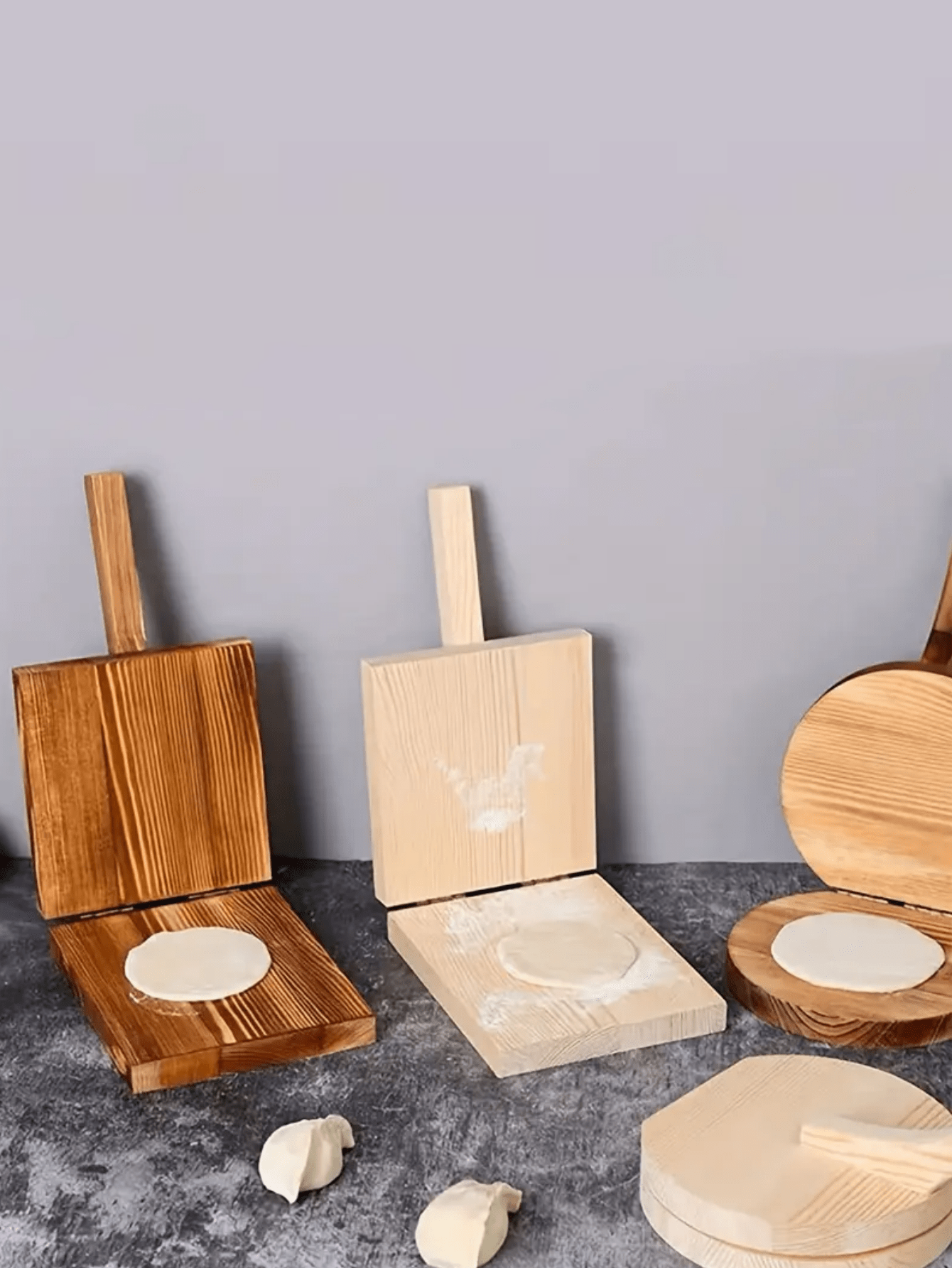 Solid Wood Dumpling Wrapper Maker For Home Use, Perfect For Pressing ... Solid Wood Dumpling Wrapper Maker For Home Use, Perfect For Pressing ...