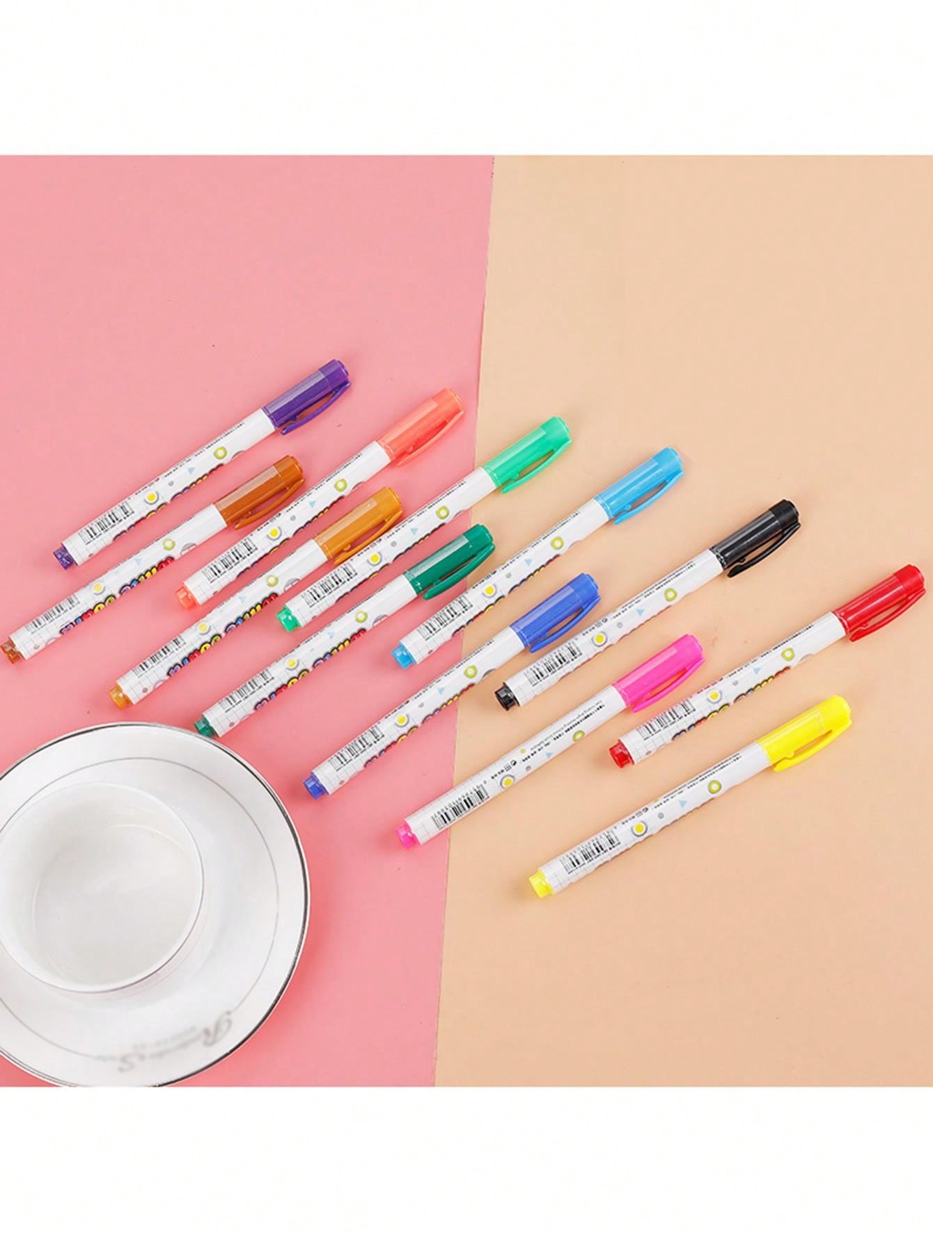 12Pcs/Set Colors Whiteboard Marker Pens Liquid Erasable Pens Glass ...