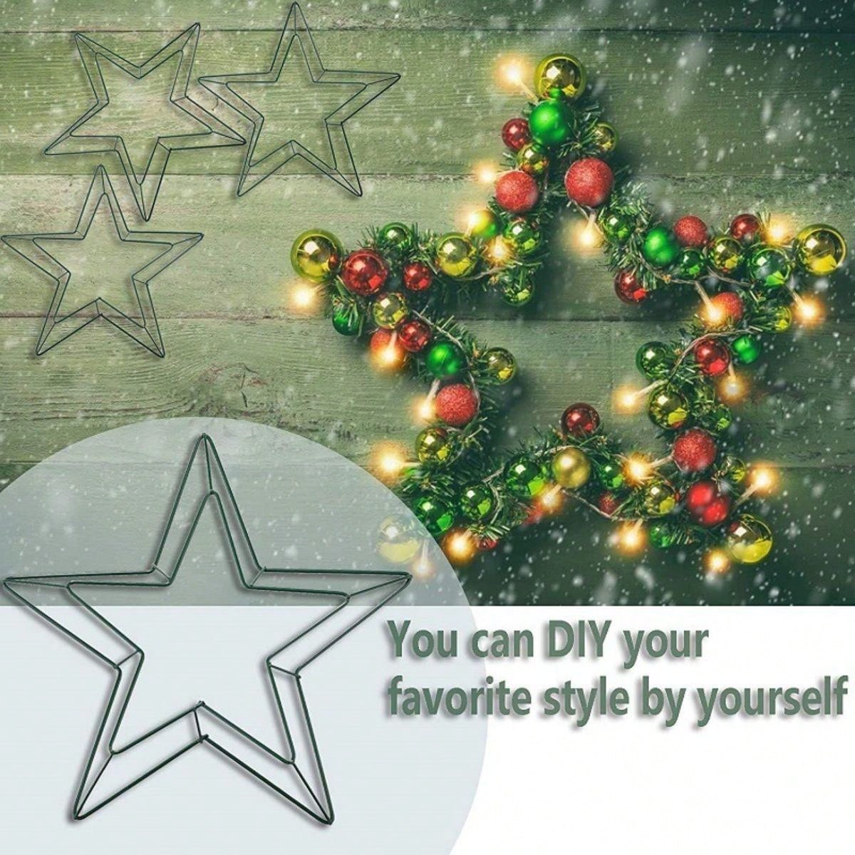 12 Inches Heart/pentagram/square/circle Shaped Metal Wreath Frame ...