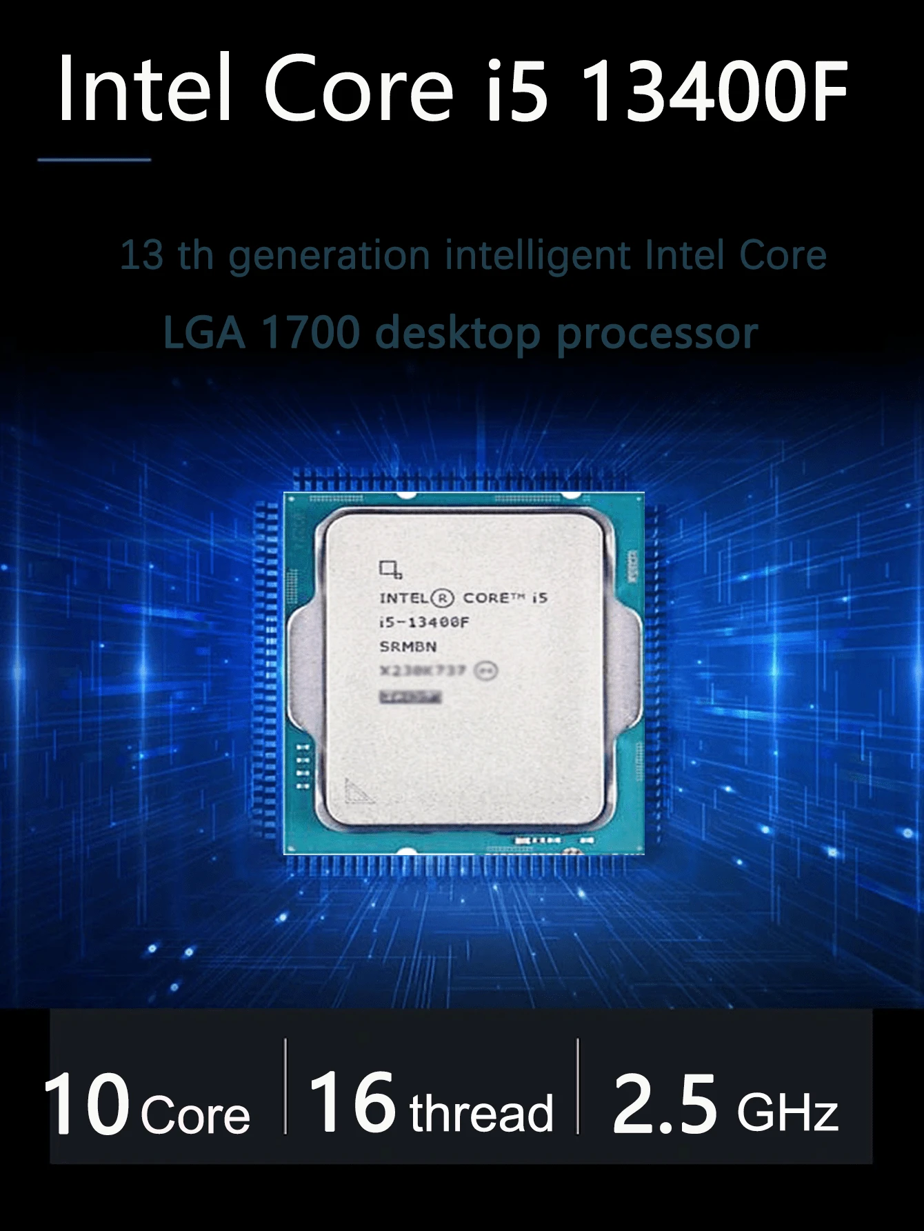 Intel Core I5-13400f I5 13400f 2.5ghz 10-core 16-thread Cpu Processor ...