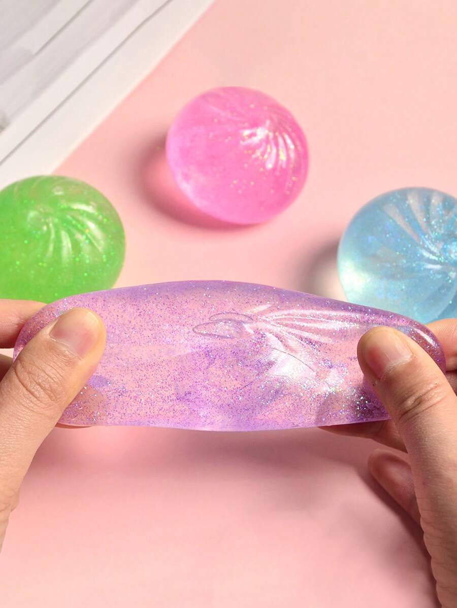 1pc Random Color Stress Relief Toy Bread Shape Squishy For Adults ...
