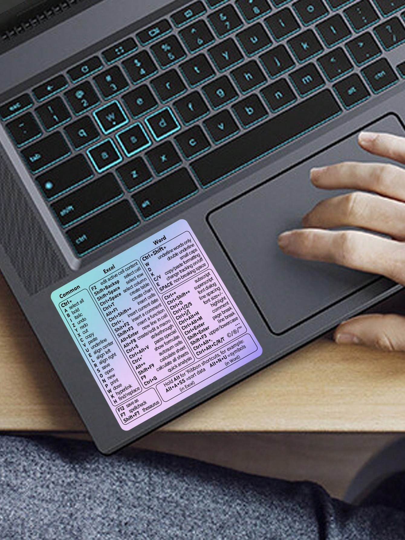 1pc Laptop Excel Shortcut Keys Sticker | SHEIN USA