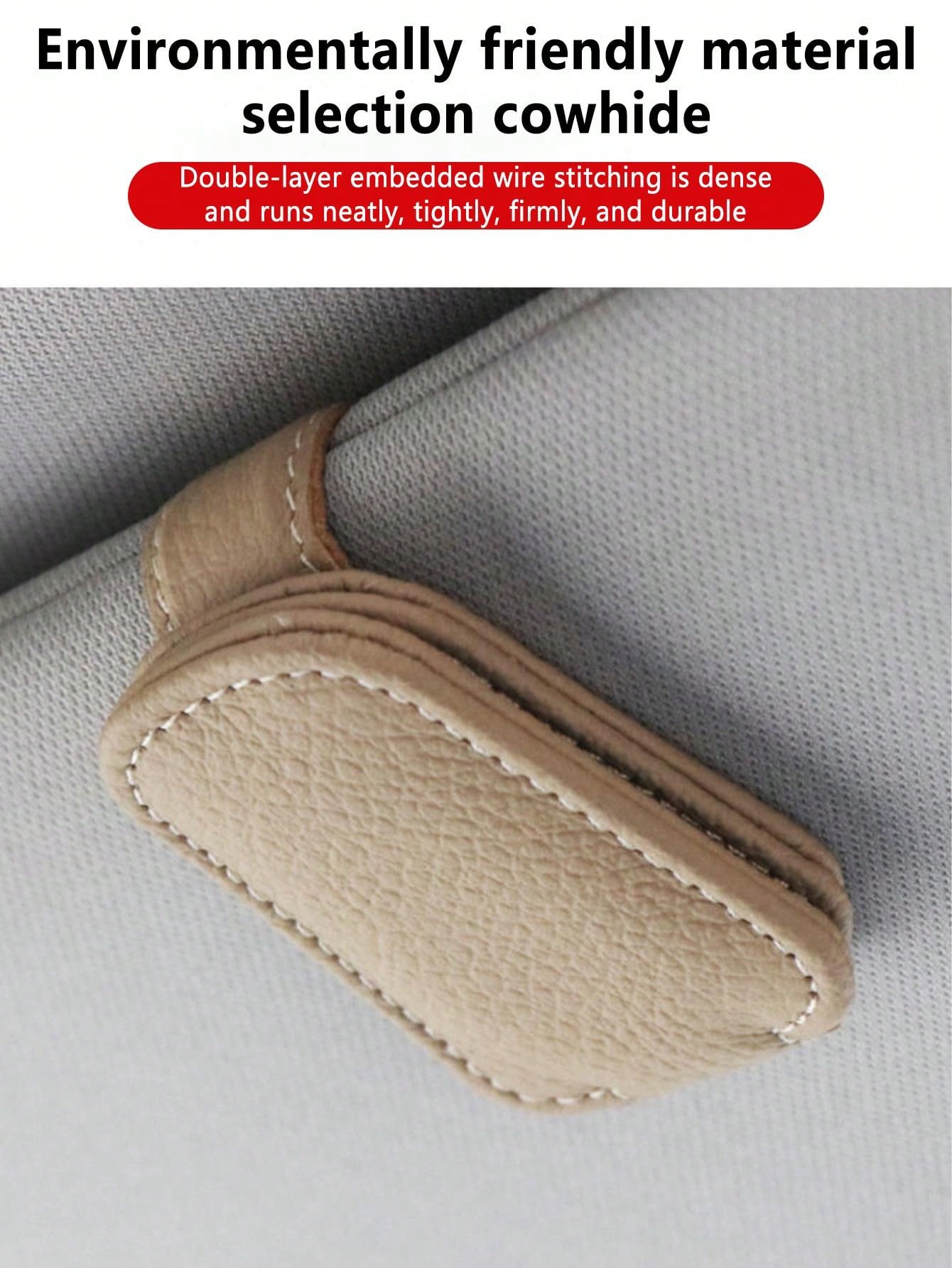 Car Glasses Holder, Sun Visor Storage Multi-functional Glasses Clips ...