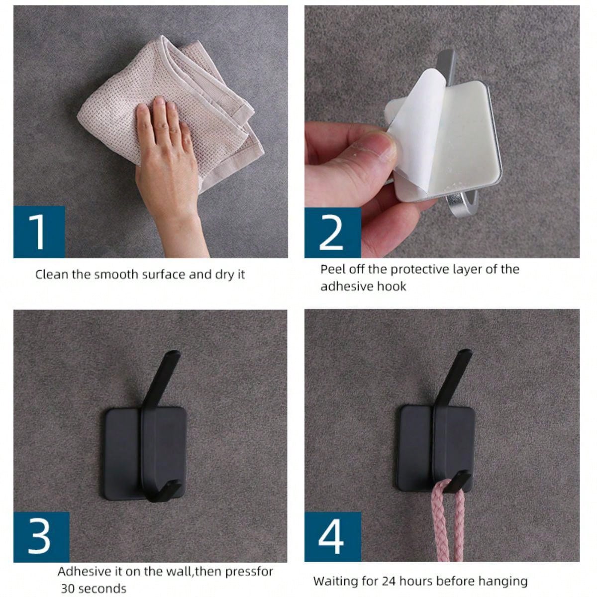 304 stainless steel Adhesive hooks,Adhesive Hooks Heavy Duty Wall Hooks ...