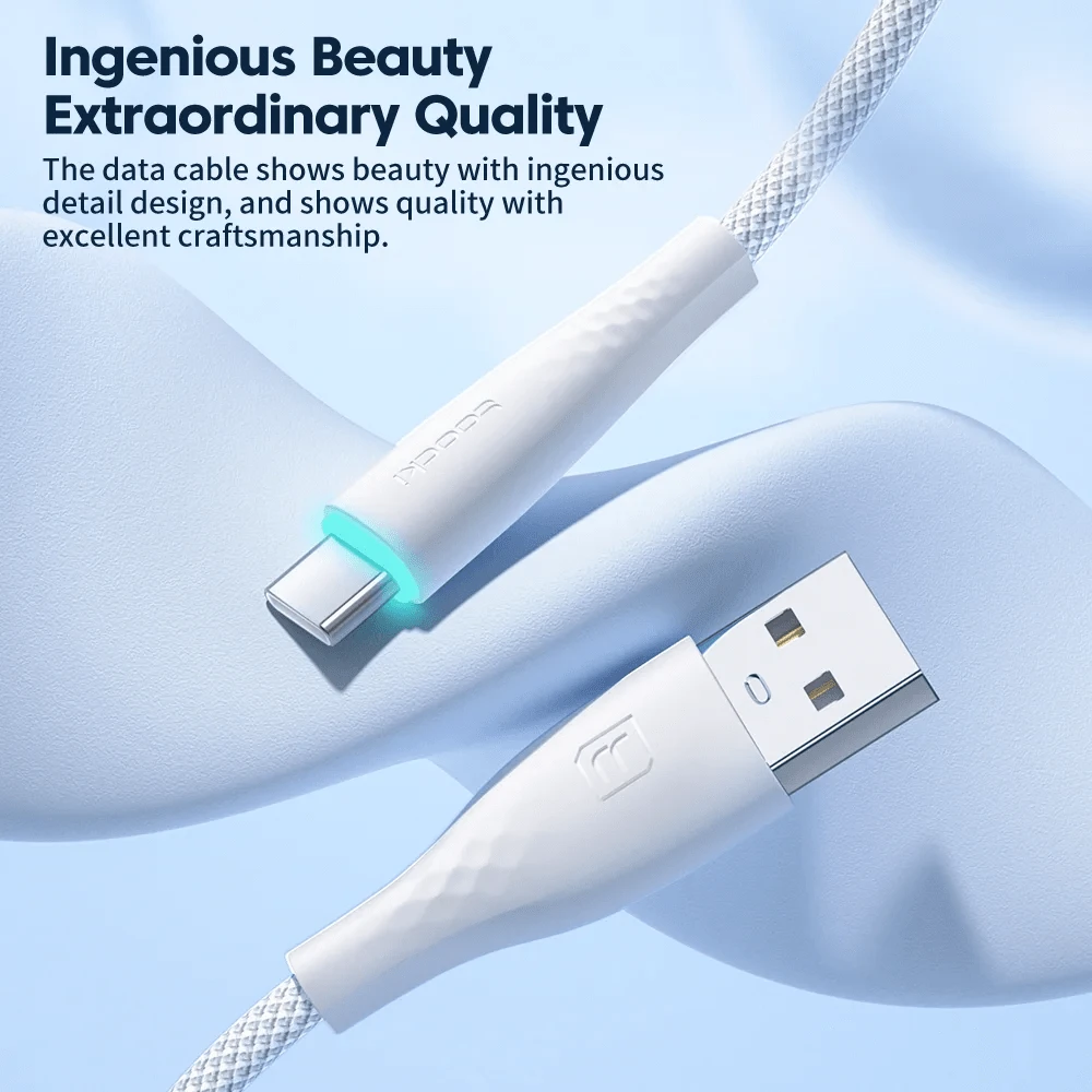 Toocki Toocki USB Type C Cable 3A Fast Charging Wire For Mi 12 11 Redmi ...