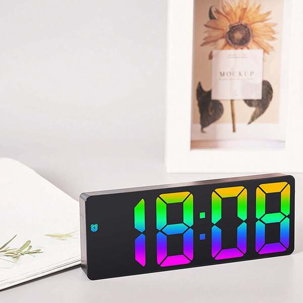 igital Clock Large Display,LED Digital Alarm Clock with Dimming Mode,3 ...