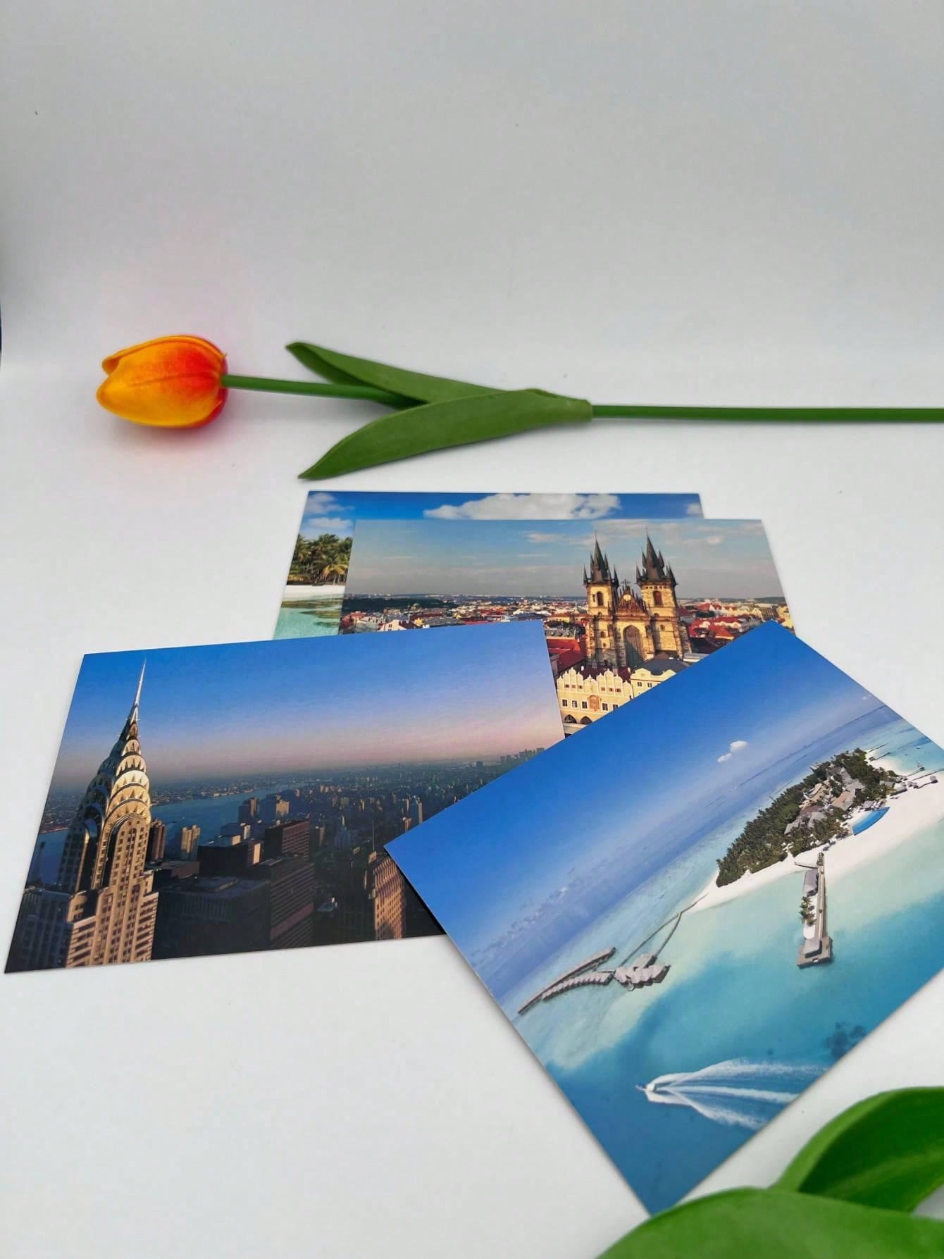 33pcs Worldwide Scenery Postcards, Tourist City Photos, Famous Landmark ...