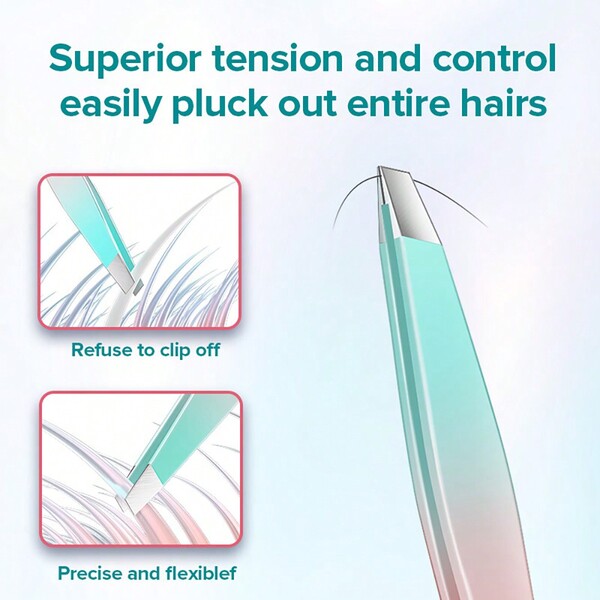 LLANO llano Eyebrow Tweezer Colorful Hair Beauty Fine Hairs Puller ...