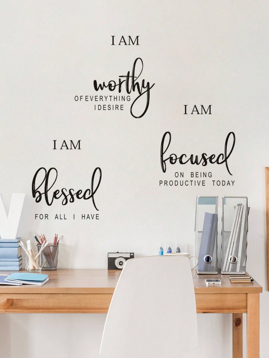 6Pcs Inspirational Wall Decals- Motivational Wall Stickers - Office ...