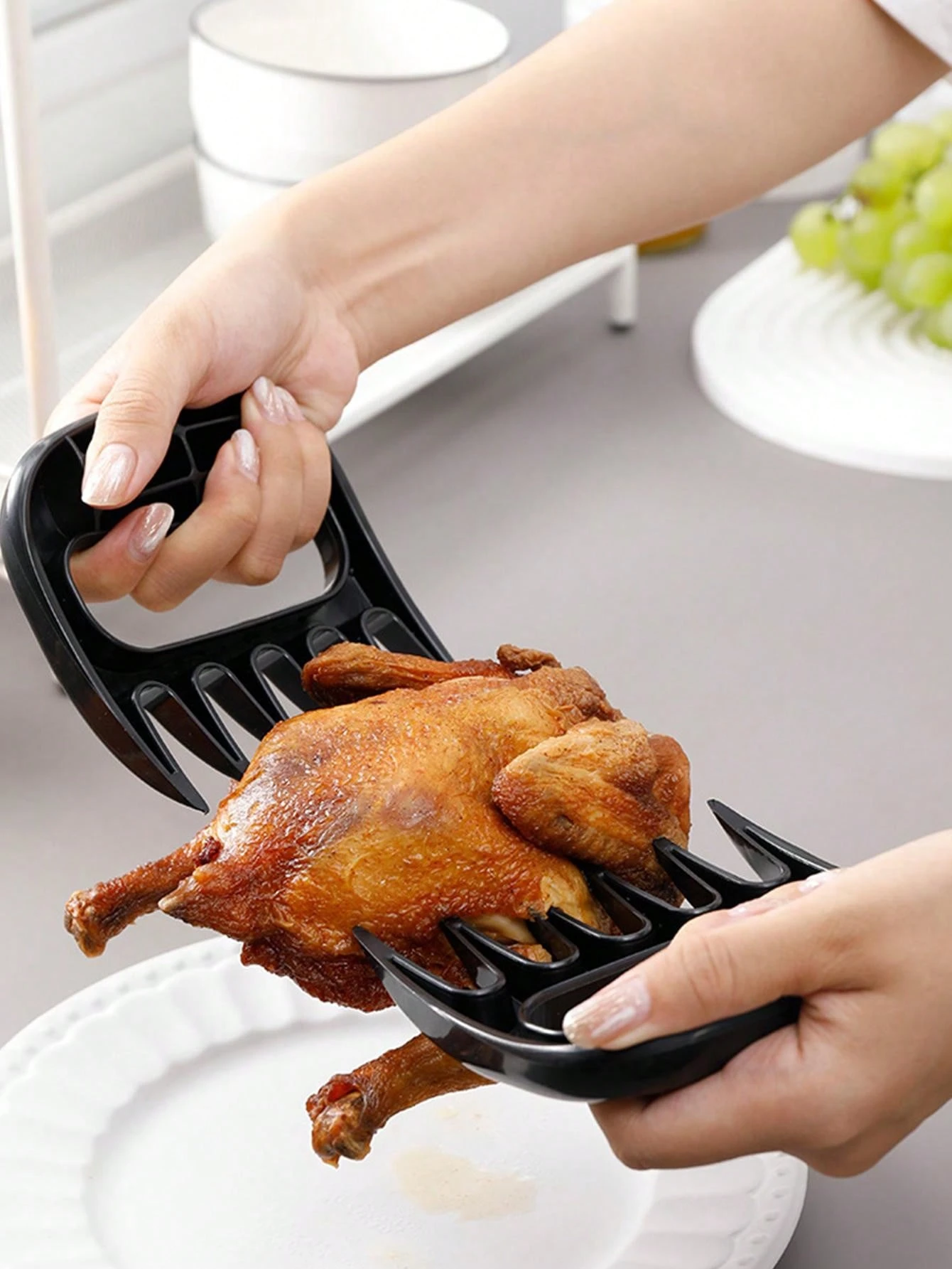1pc Bear Claw Shaped Meat Shredder Bbq Tool, Chicken Separating Picker ...