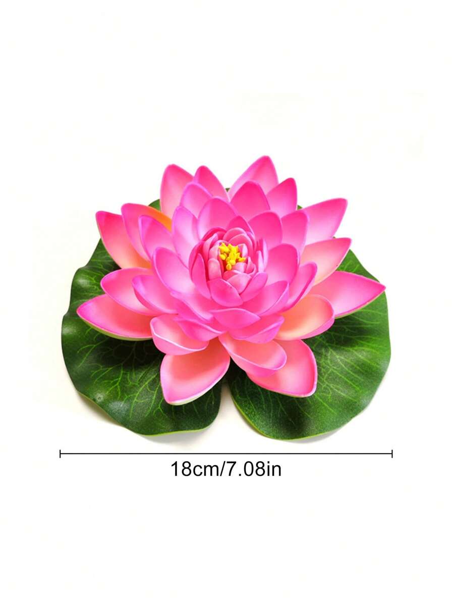 28cm/18cm/10cm Floating Artificial Lotus Flower Fake Plant DIY Water ...