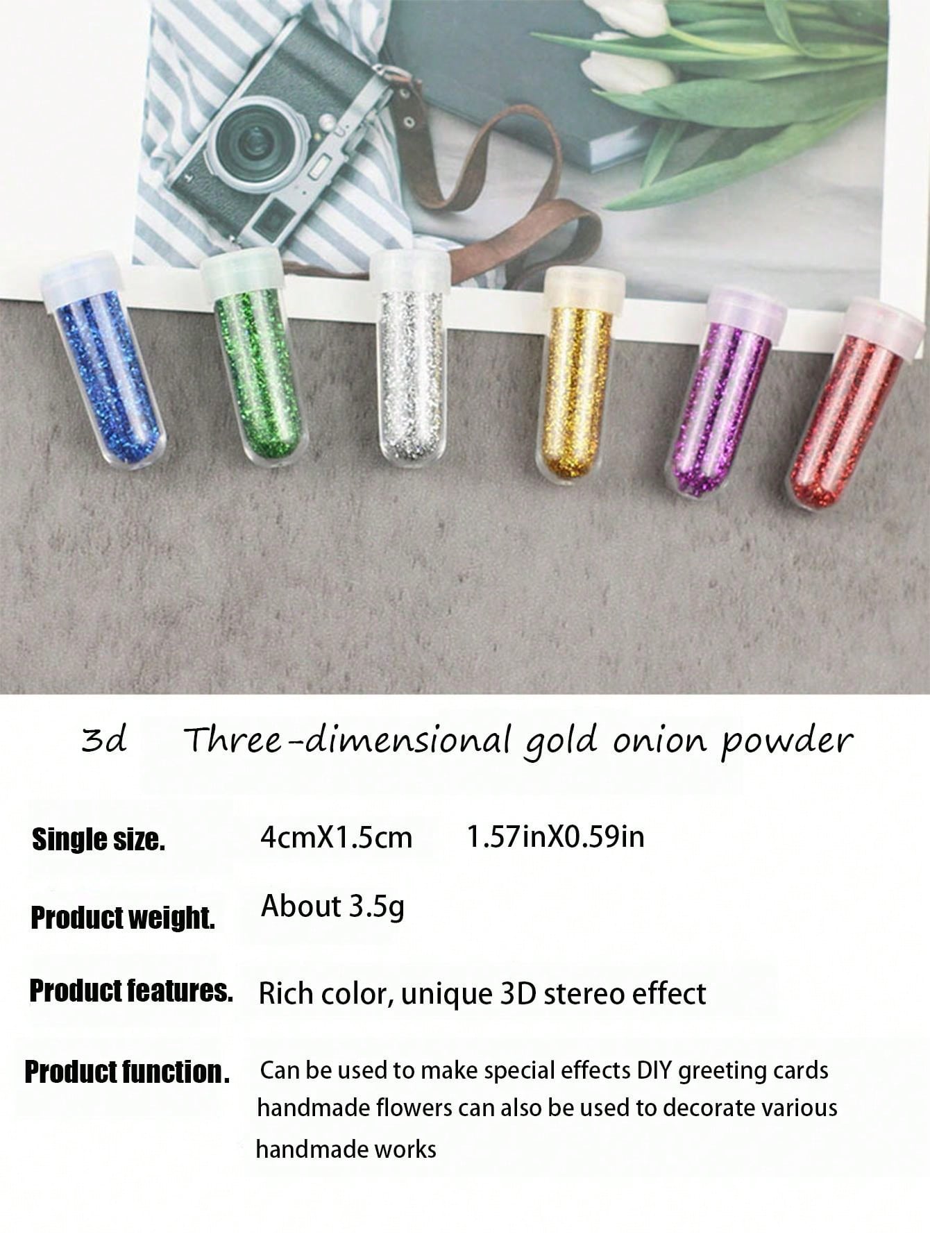 High Temperature Fantasy Powder Bottled 3g Gold Scallion Powder Gold ...