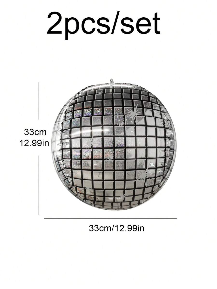 Shein X Wotp 2 Stück Disco-laser-aluminium-luftballons Für Bar, Party ...