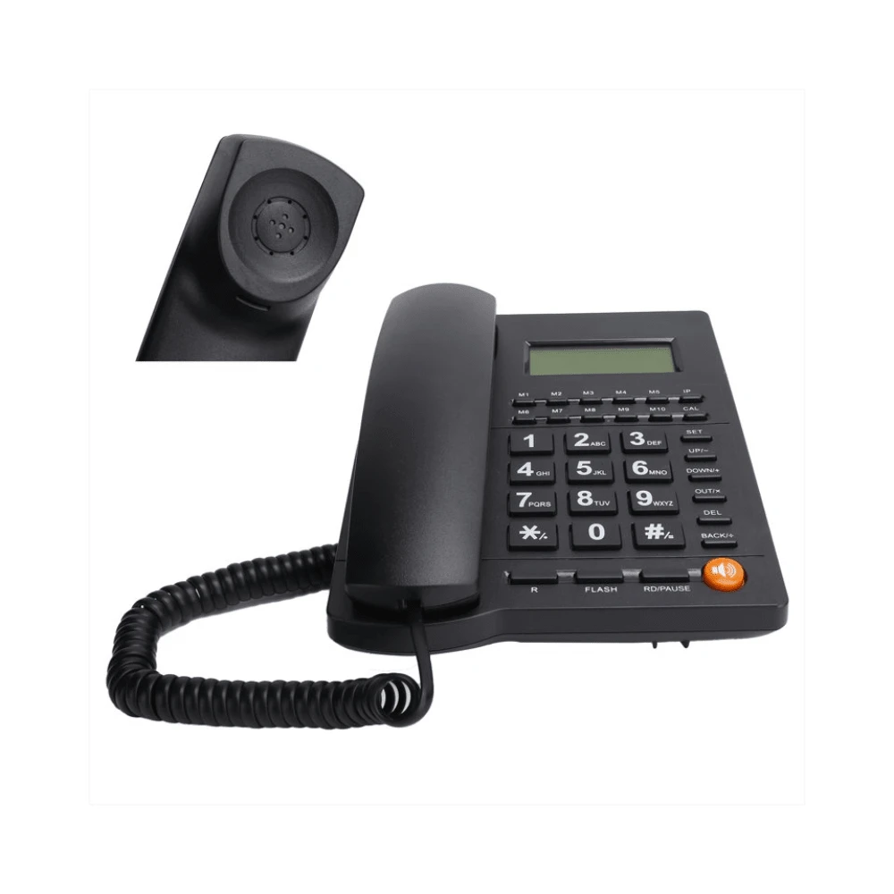 Large Button Corded Desktop Landline Telephone For Family Office And ...