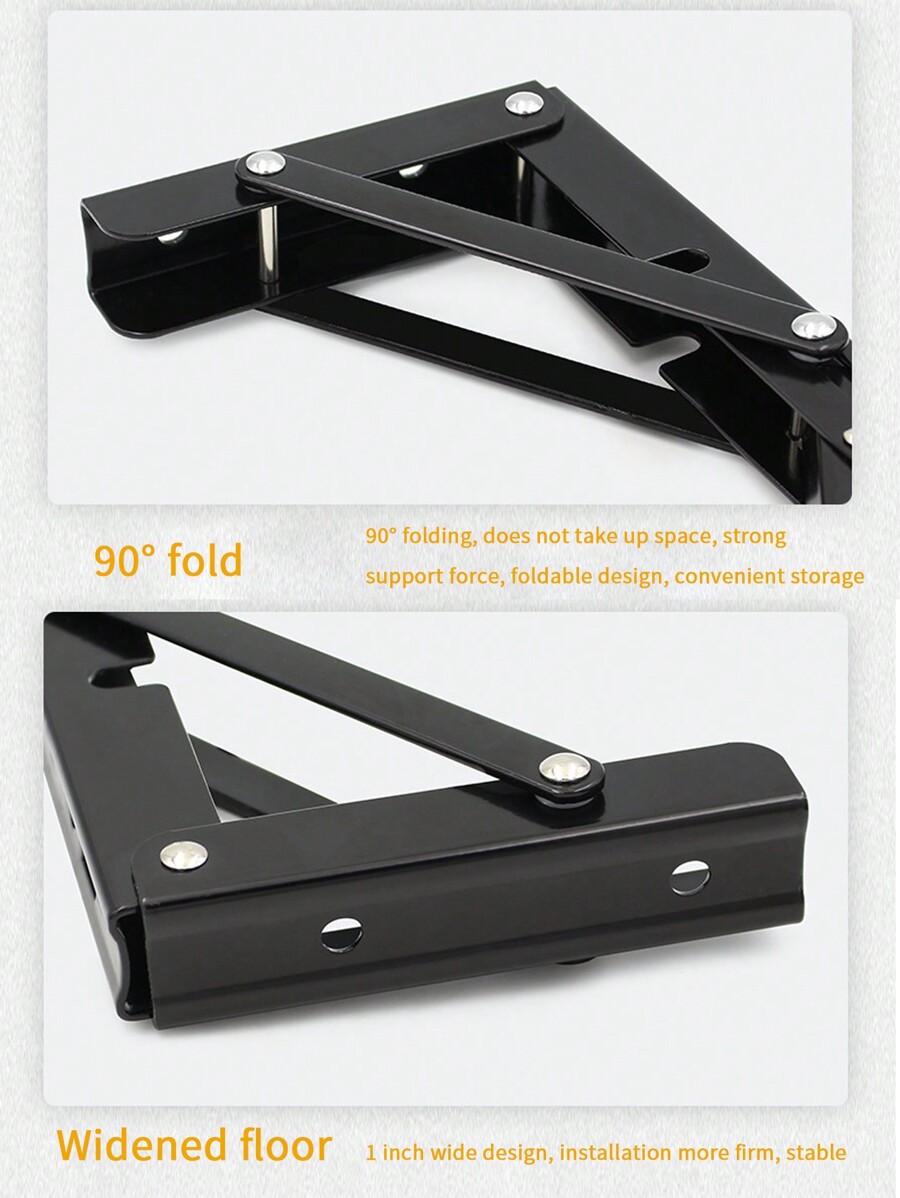 2Pcs Folding Shelf Brackets Collapsible Shelf Brackets For Foldable ...