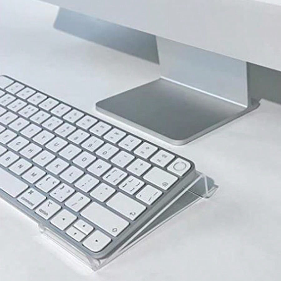 Computer Keyboard Stand, Transparent Acrylic Keyboard Tilt Stand ...