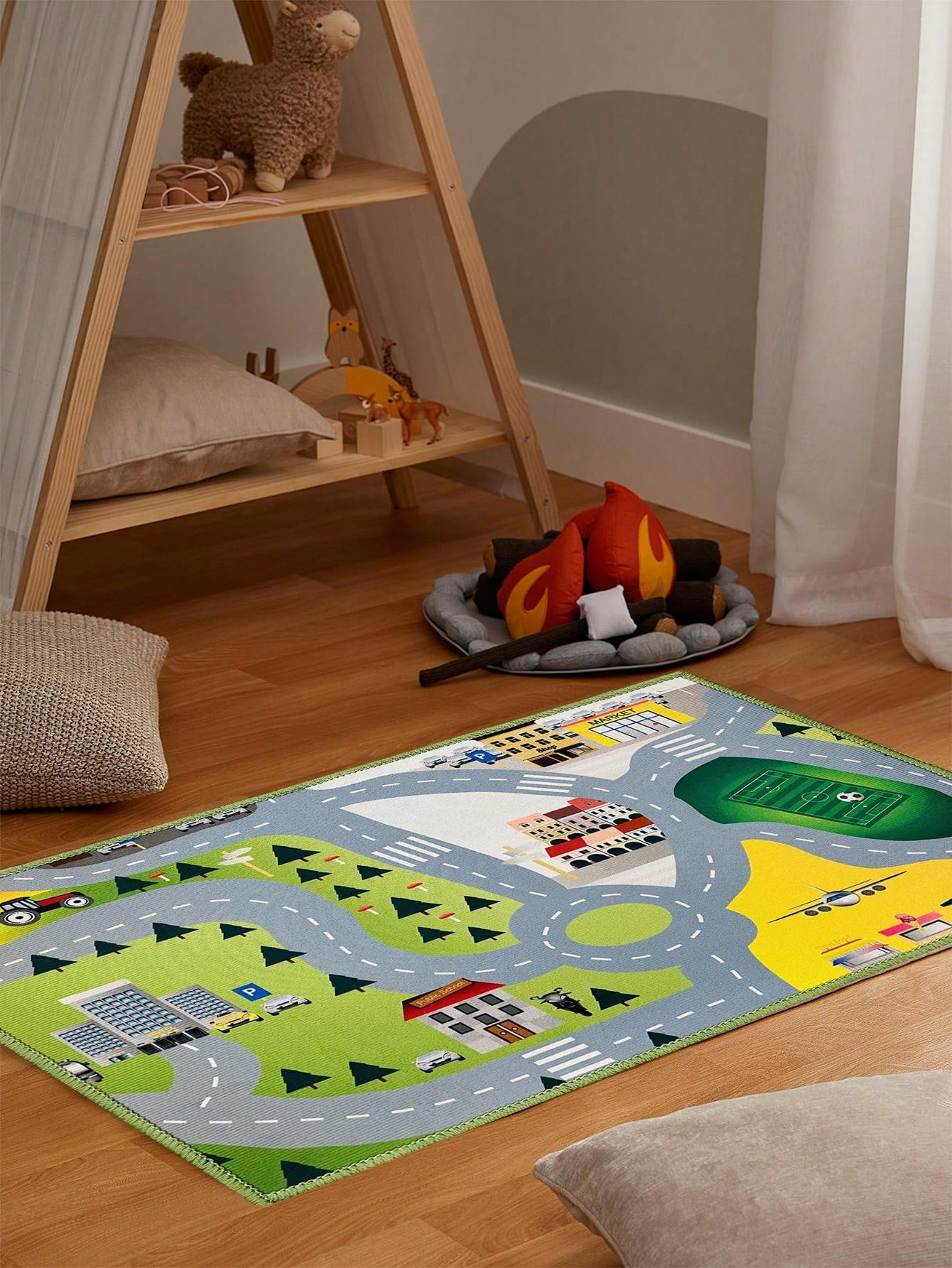 1PC city street map kids' rug with roads Bedroom Living Room carpet ...