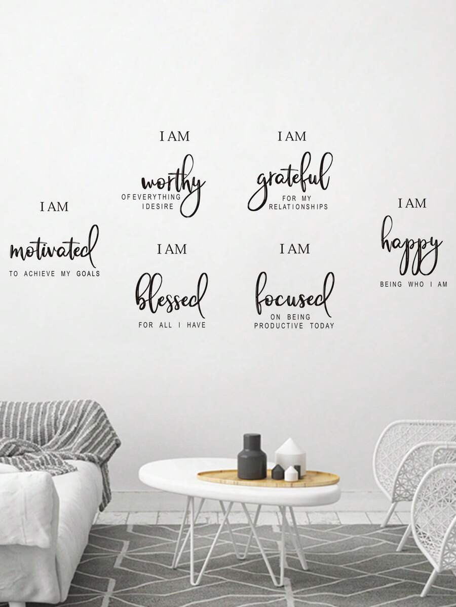 6Pcs Inspirational Wall Decals- Motivational Wall Stickers - Office ...
