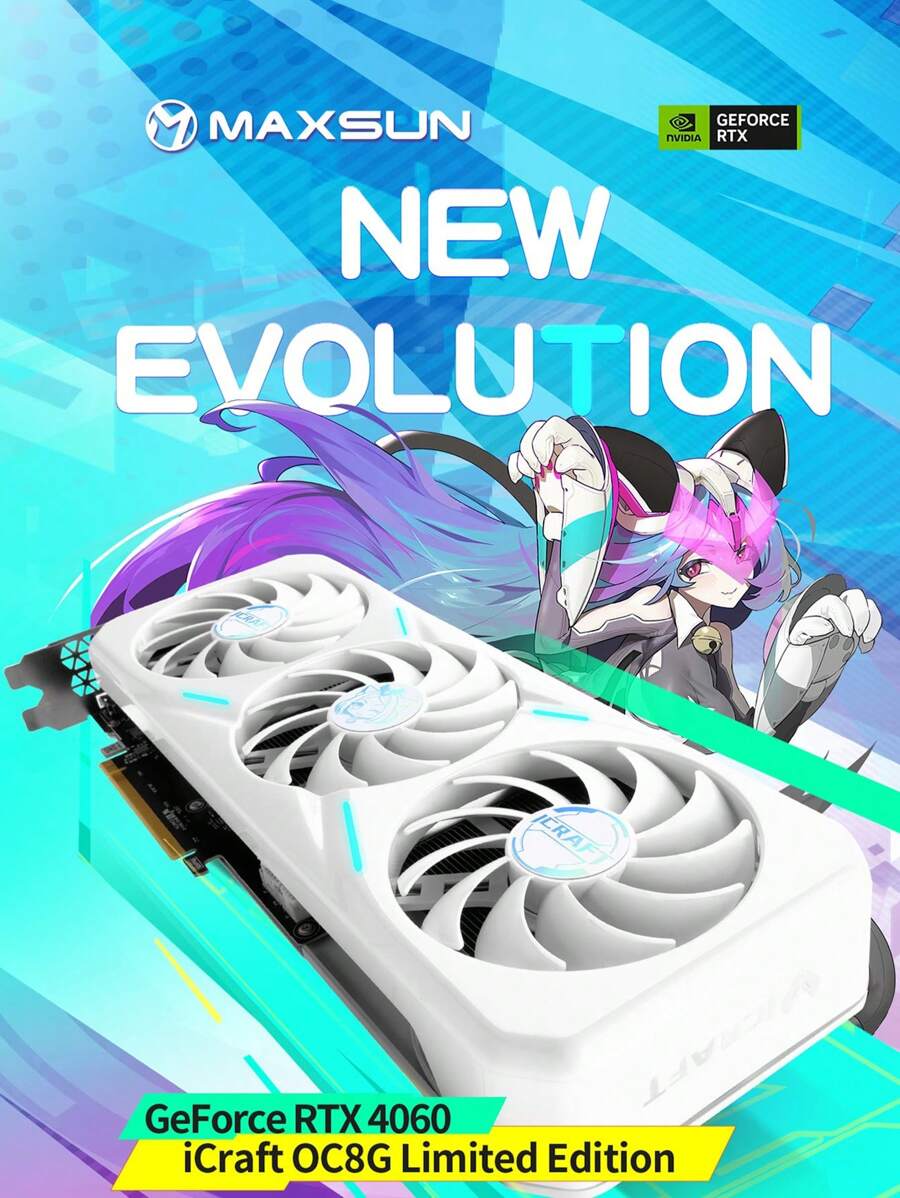 MAXSUN MAXSUN Grafikkarten RTX 4060 ICraft OC8G GDDR6 GPU 128bit PCI ...