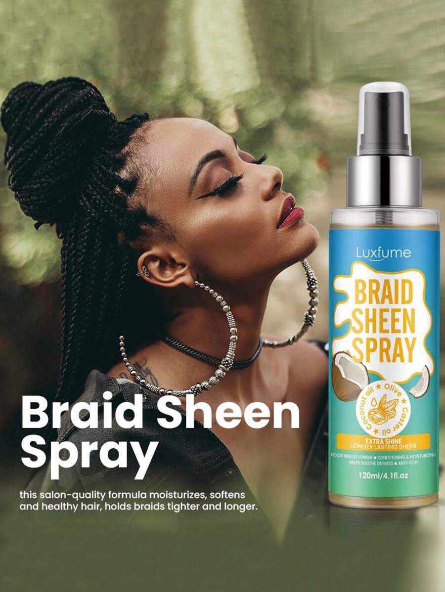 Braid sheen spray longer lasting sheen,holds braids longer,conditioning ...