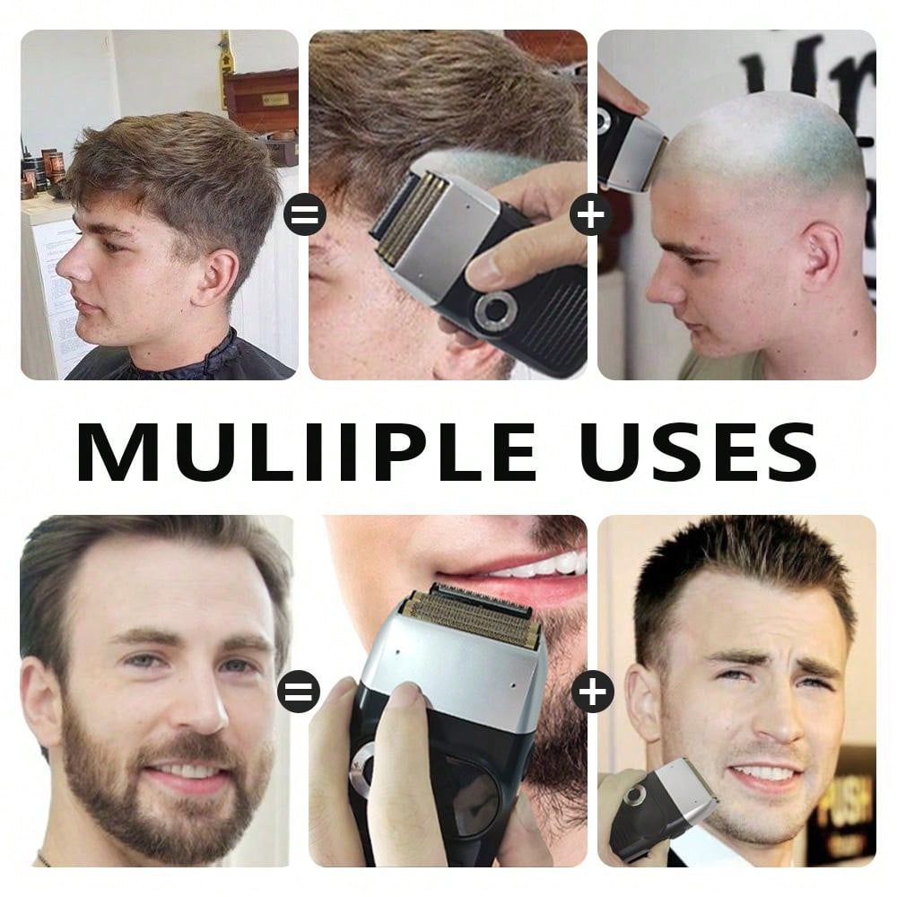 SH-7175 Professional Rechargeable Shaver/Shaper With spare blades,Hair ...