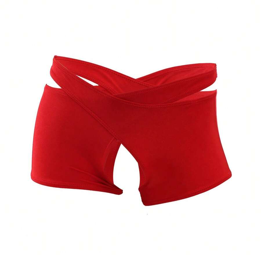 Men Crotchless Panties Open Back Boxer Shorts Hollow Underpants Briefs Lingerie Jockstrap Men