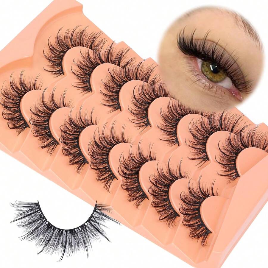 3D 18mm Vivid Eyelashes Foxy Catty Anime Mink Hair Fluffy Catty ...