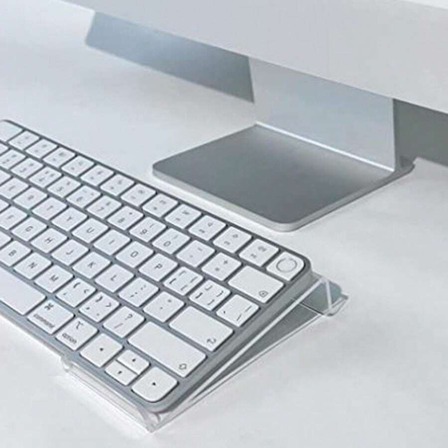 Computer Keyboard Stand, Transparent Acrylic Keyboard Tilt Stand ...
